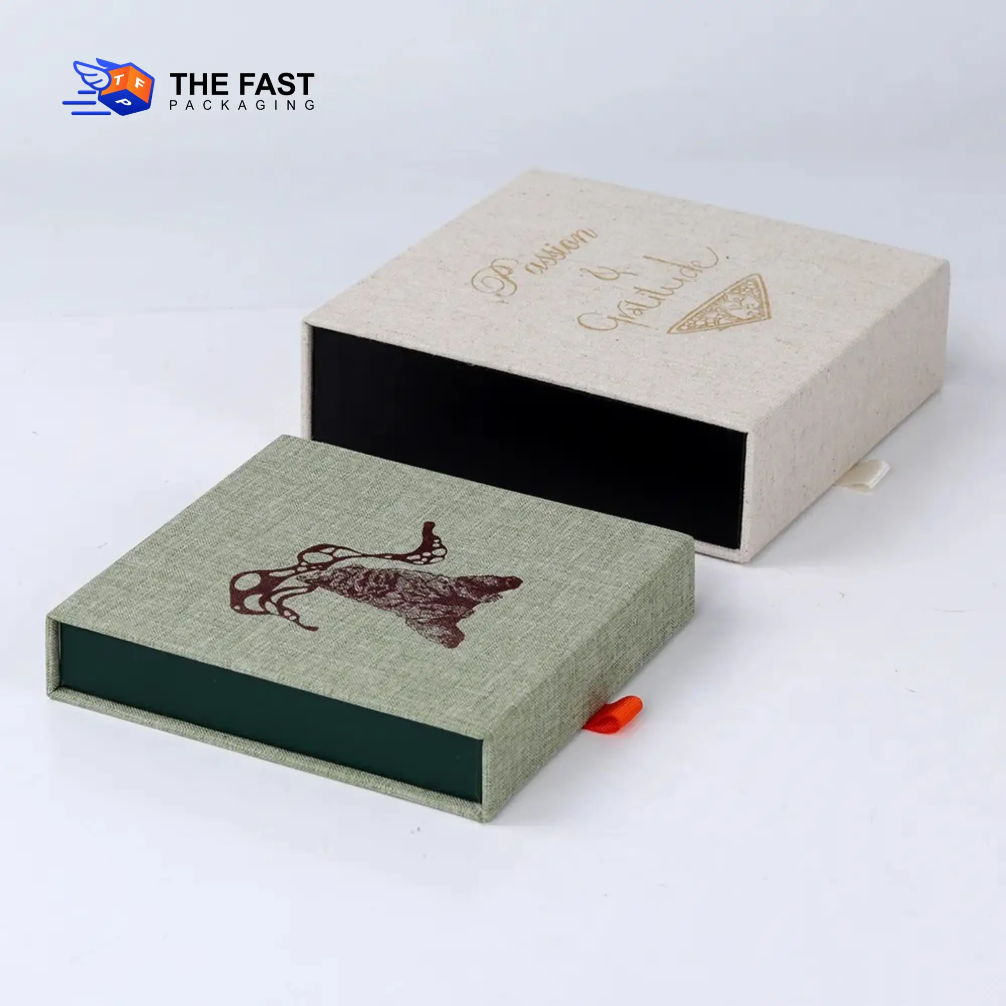 Linen Cardstock Boxes - Custom Linen Cardstock Boxes in USA